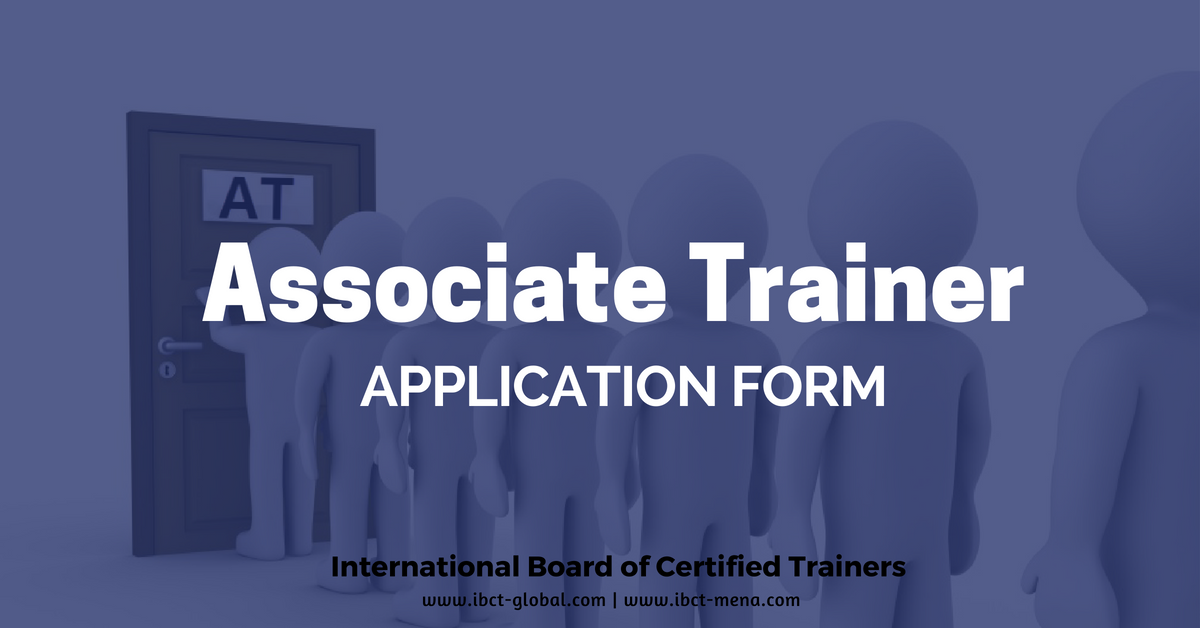 Apply for Training of Trainers Program | Associate Trainer level